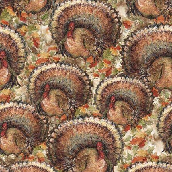 Thanksgiving Fabric - Etsy
