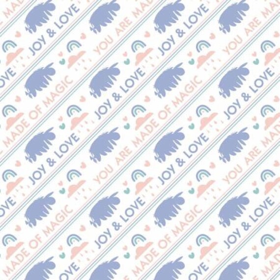 Winnie the Pooh Pooh Fabric White Eeyore Fabric Camelot - Etsy