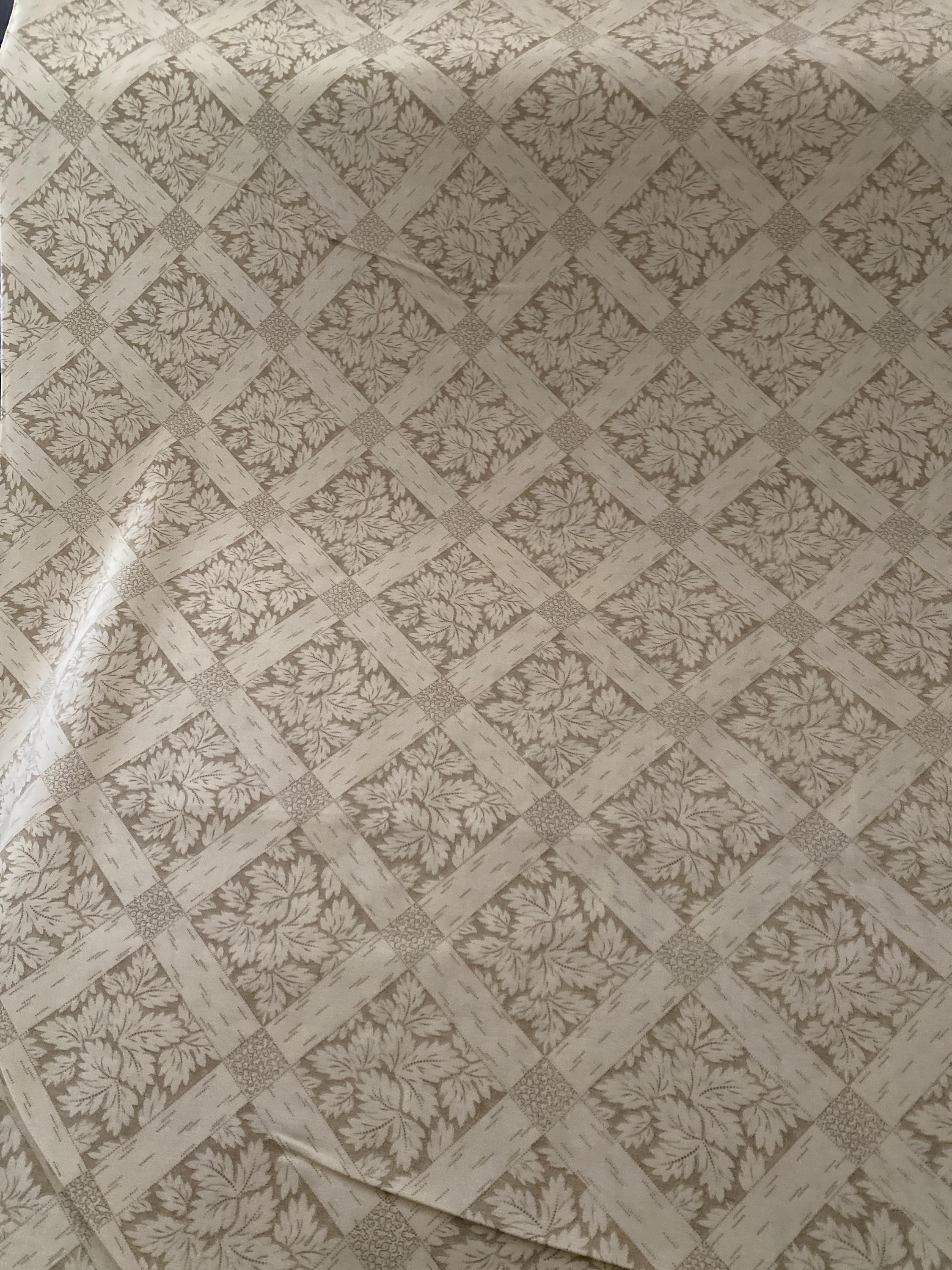 Wide Back Fabric, Floral Fabric, 108 Quilt Backing, R360580-TAN, Tan ...