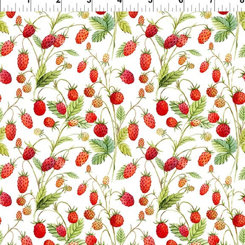 Strawberry Fabric - Etsy