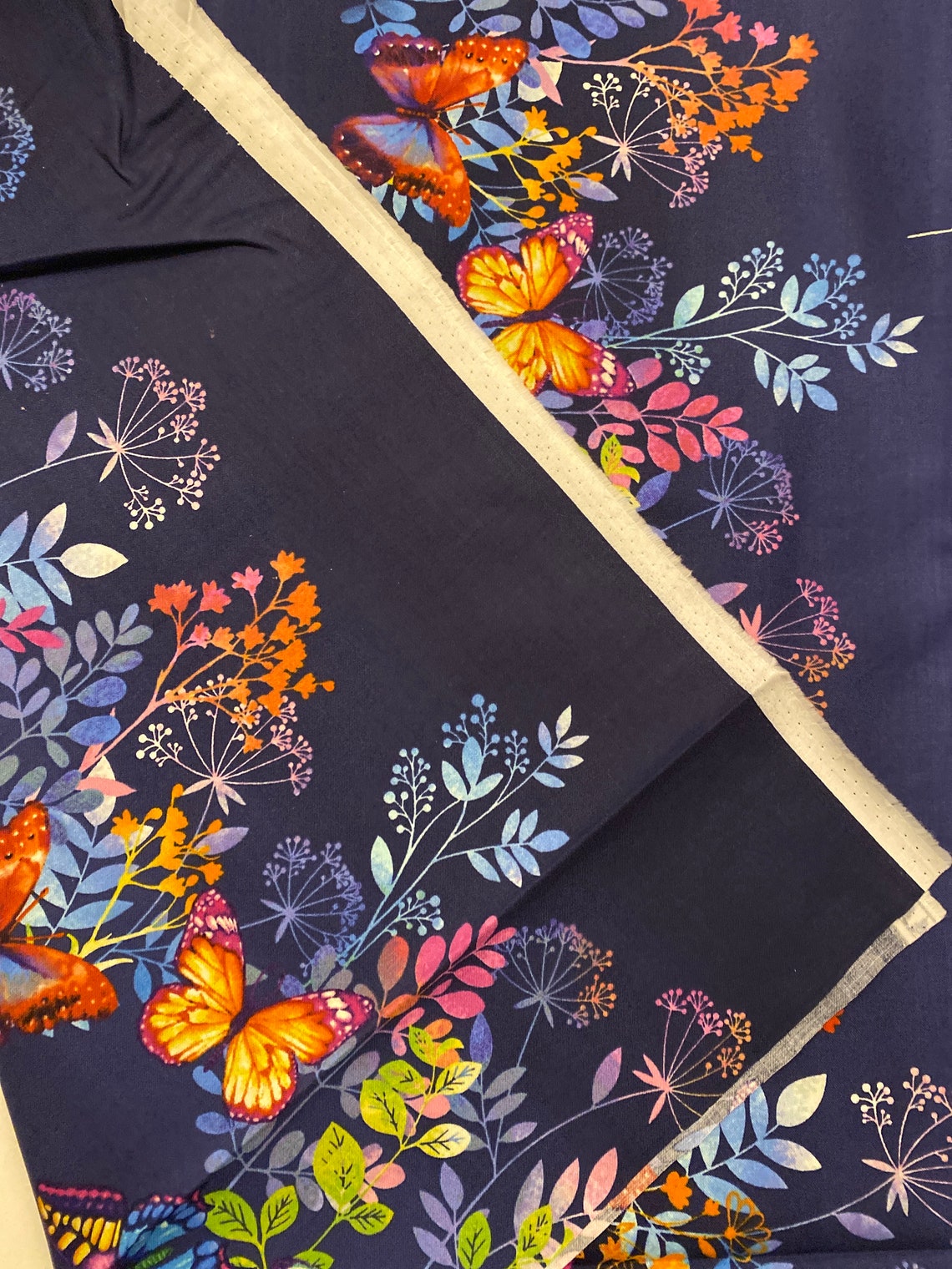 Butterfly Fabric Blue Butterfly Studio E Fabric Butterfly - Etsy