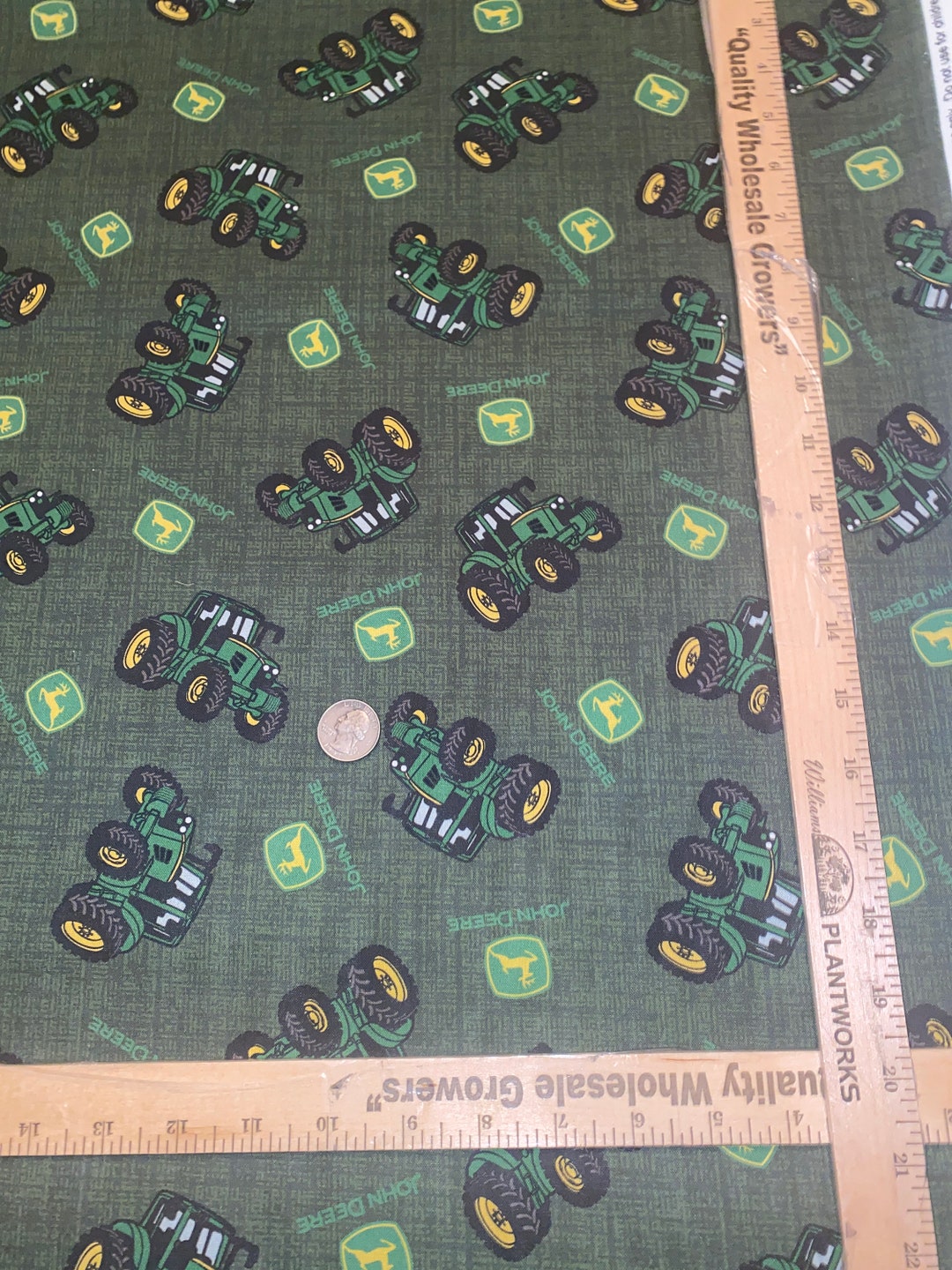 John Deere Fabric, Tractor Fabric, Tractor Toss, Cotton Fabric Quilting ...