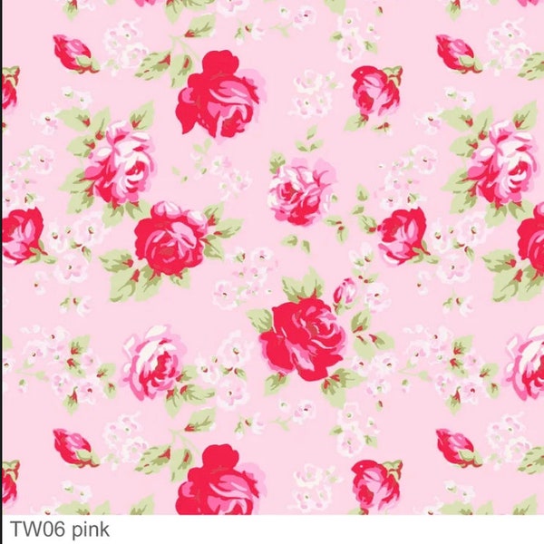 Red Rose Fabric - Etsy
