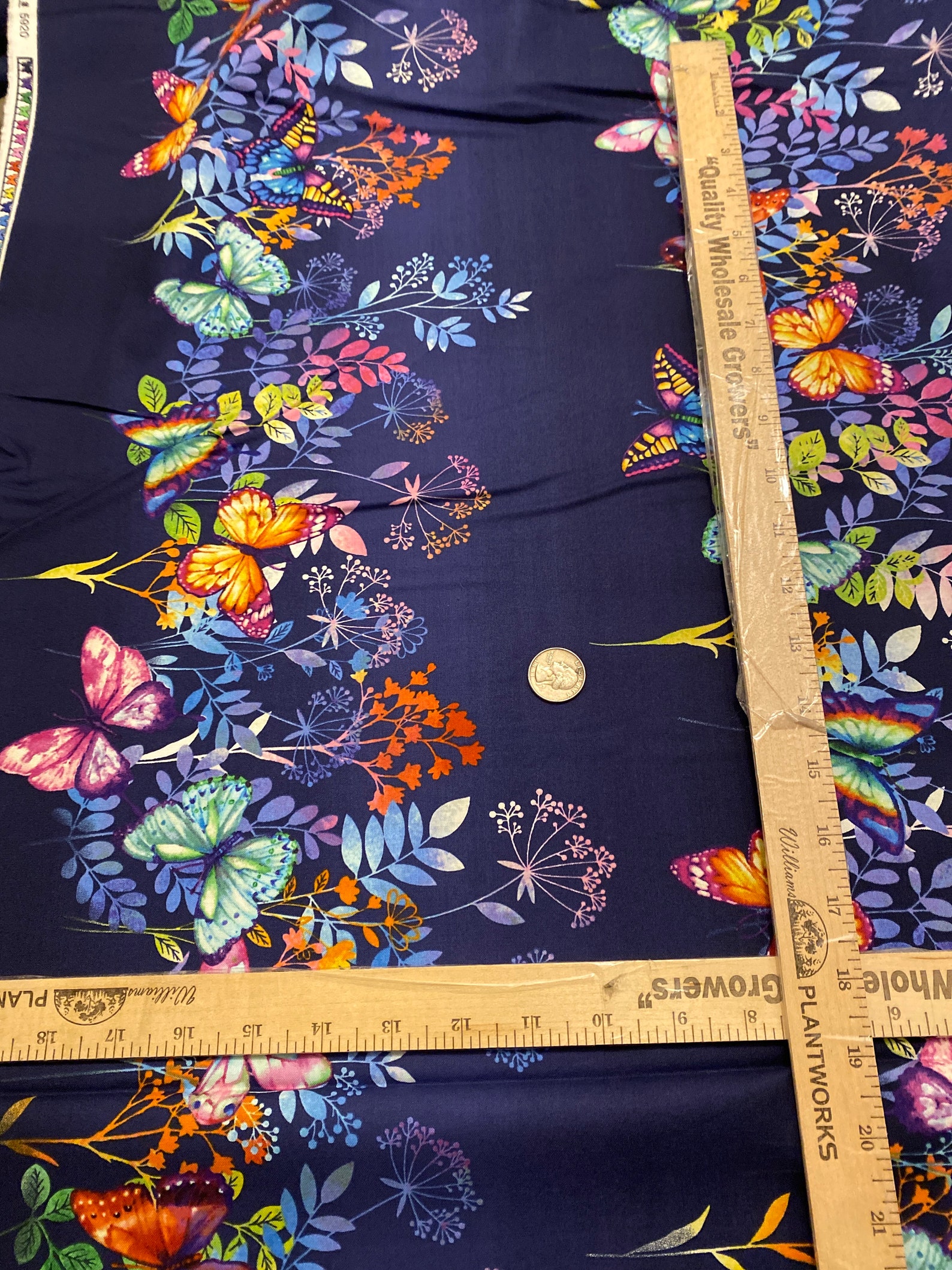 Butterfly Fabric Blue Butterfly Studio E Fabric Butterfly - Etsy