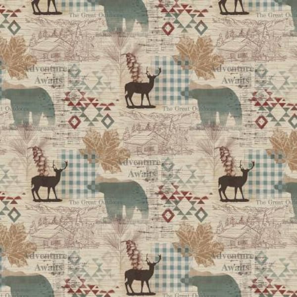 Deer Fabric - Etsy