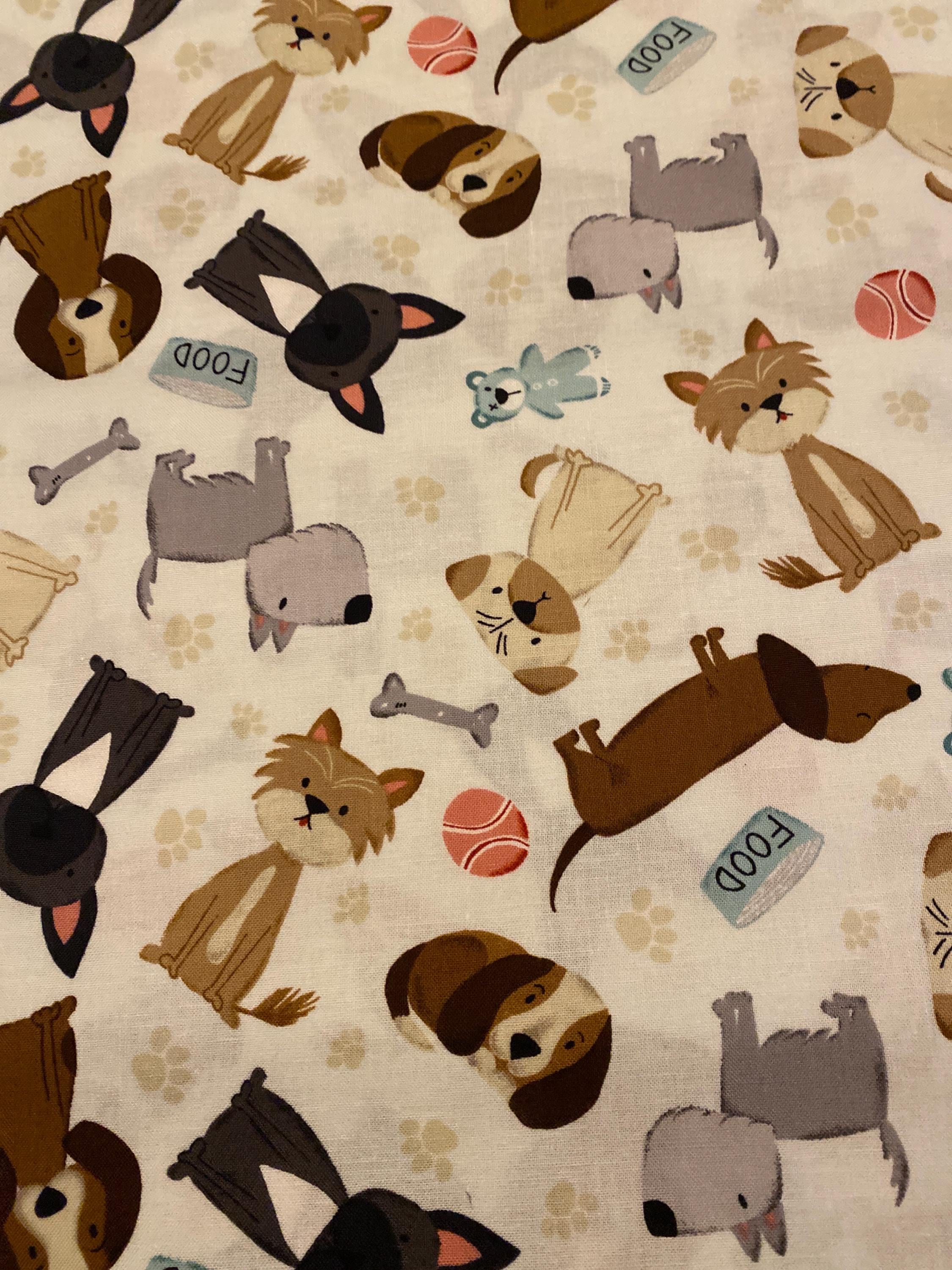 Puppy Fabric, Paw-sitively Awesome, Dog Fabric, Studio E Fabric, 7448 ...