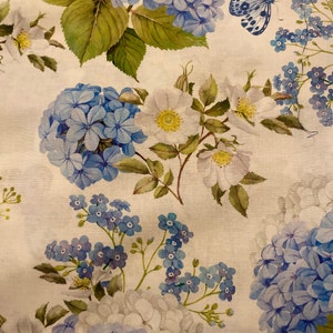Hydrangea Fabric, Periwinkle Spring, Flowers Hydrangea, the Beginning ...