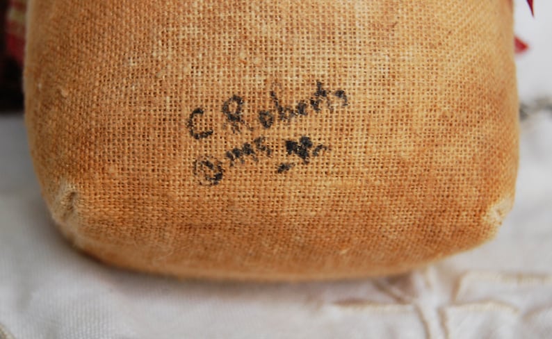 Handmade Folk Art Miss Kitty Doll - Vintage - Artist Signed - Central ...