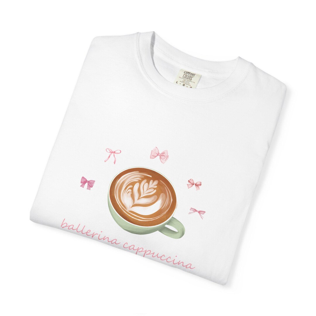 Ballerina Cappuccina Minimalist Tshirt | Clean Girl Aesthetic | Tiktok ...