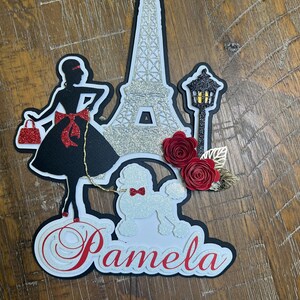 Paris Cake Topper, Birthday Cake Topper, Elegant Paris Cake Topper - Etsy