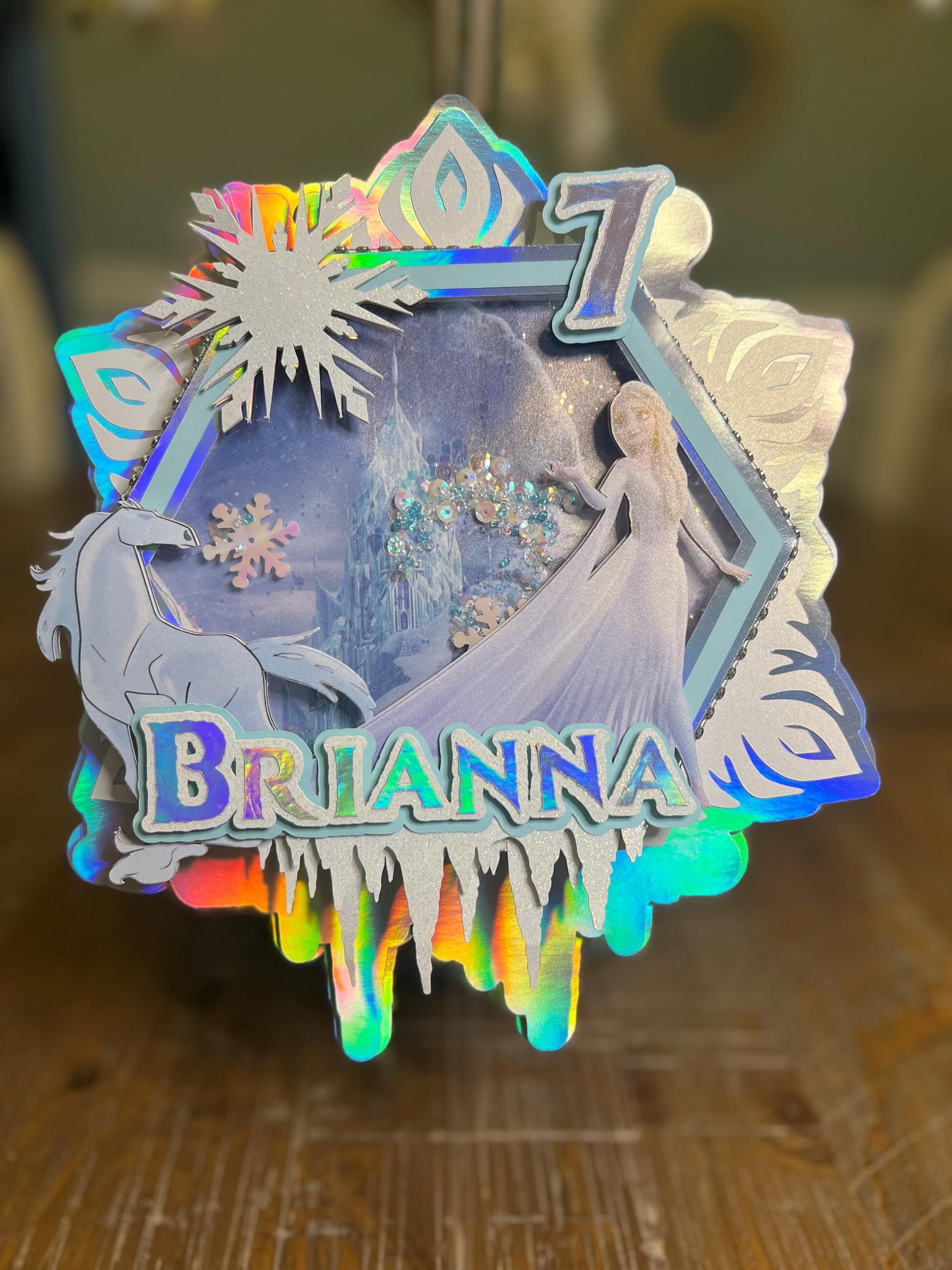 Frozen Cake Topper, Queen Elsa Cake Topper, Elsa Shaker Cake Topper - Etsy