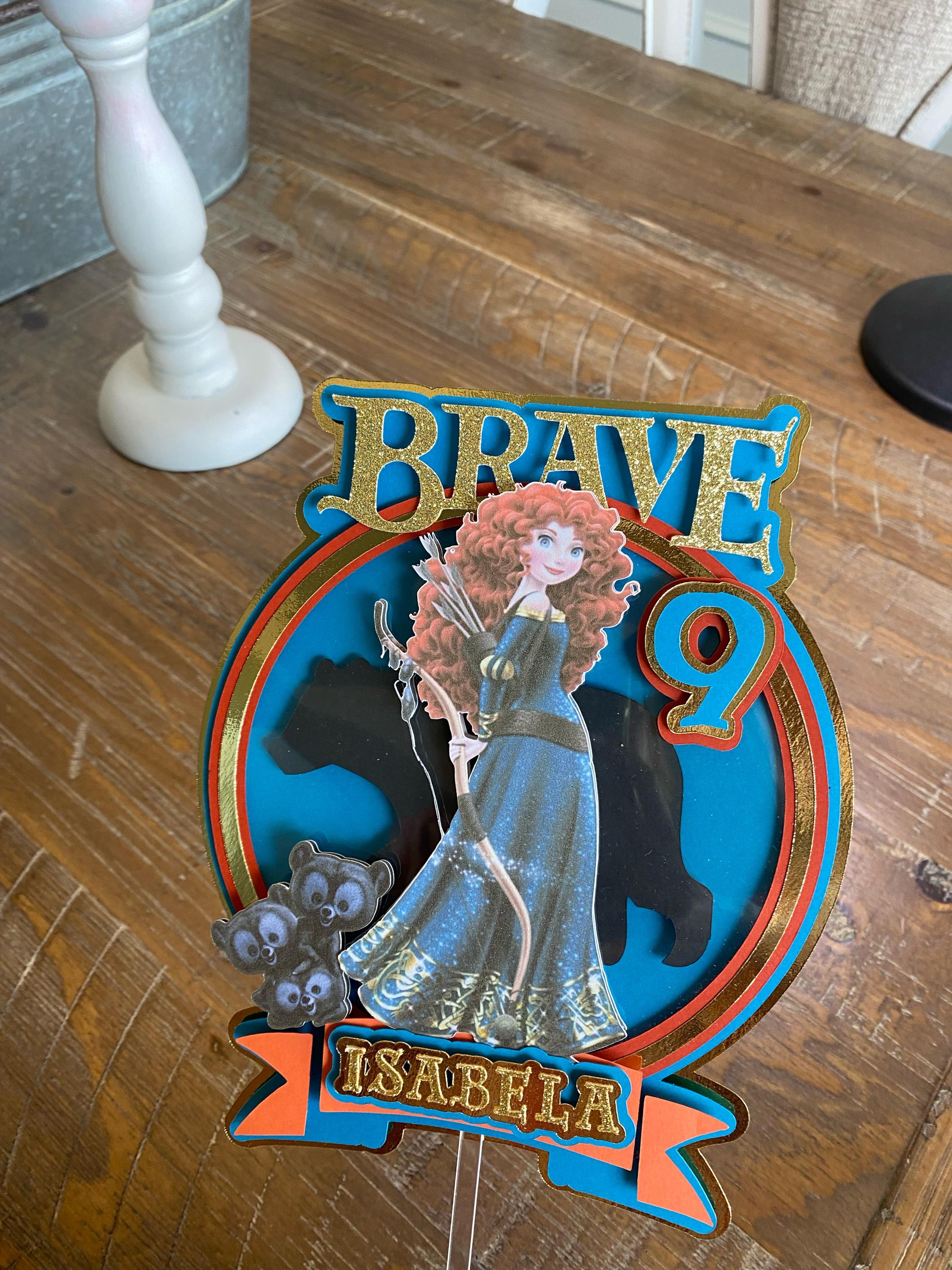 Brave Cake Topper, Princess Merida Cake Topper, Brave Cake Topper - Etsy