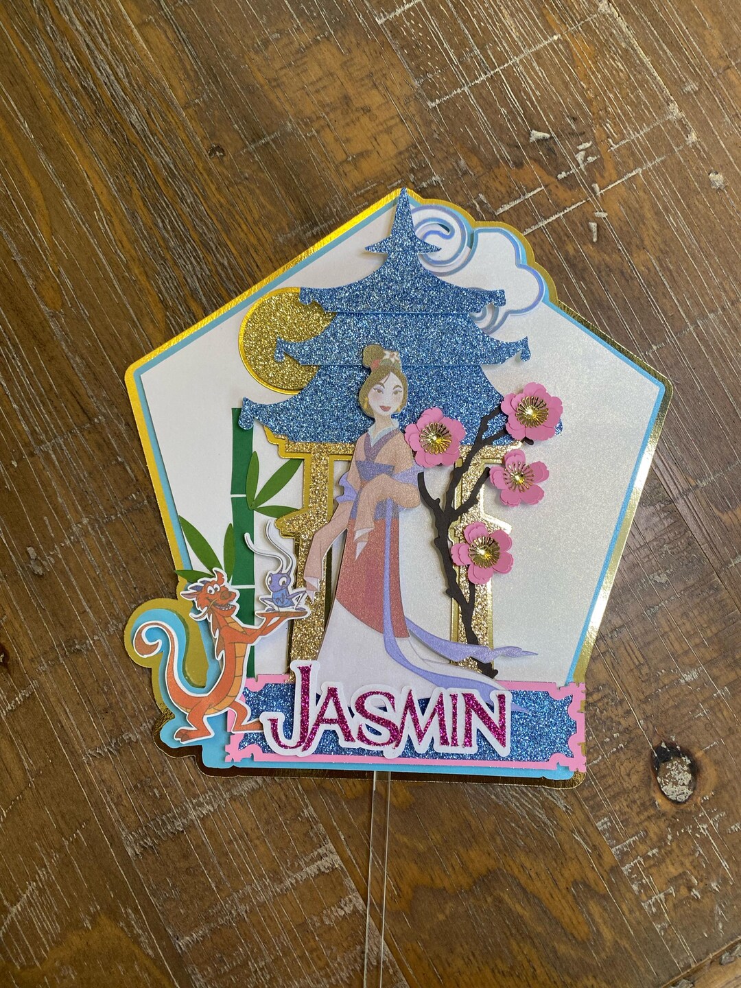 Mulan Birthday Cake Topper, Asian Inspired Birthday, Disney Princess ...