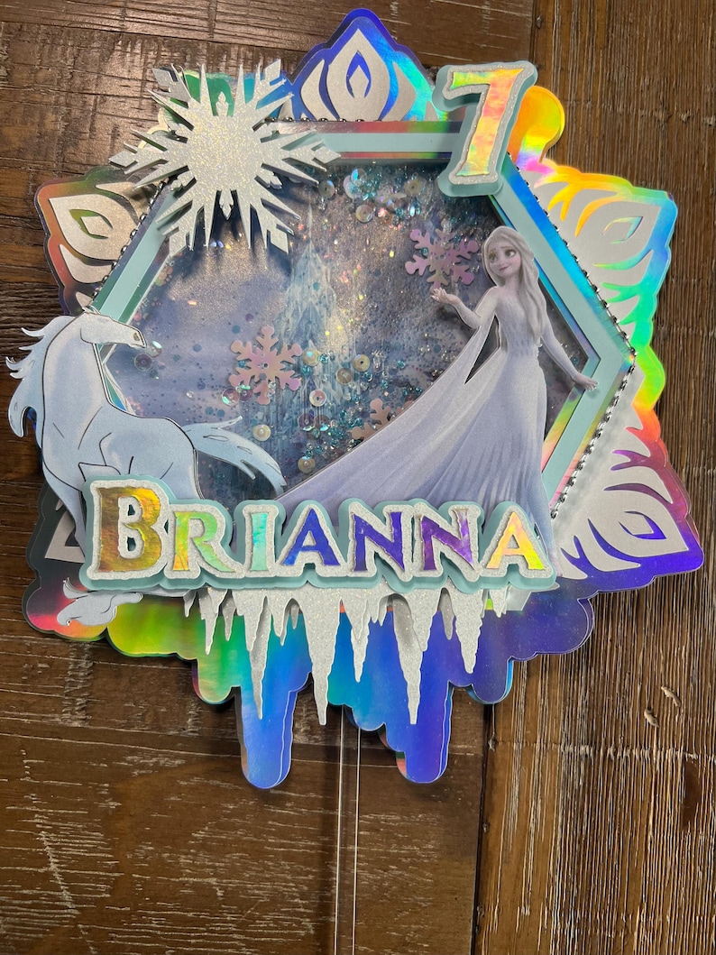 Frozen Cake Topper, Queen Elsa Cake Topper, Elsa Shaker Cake Topper - Etsy