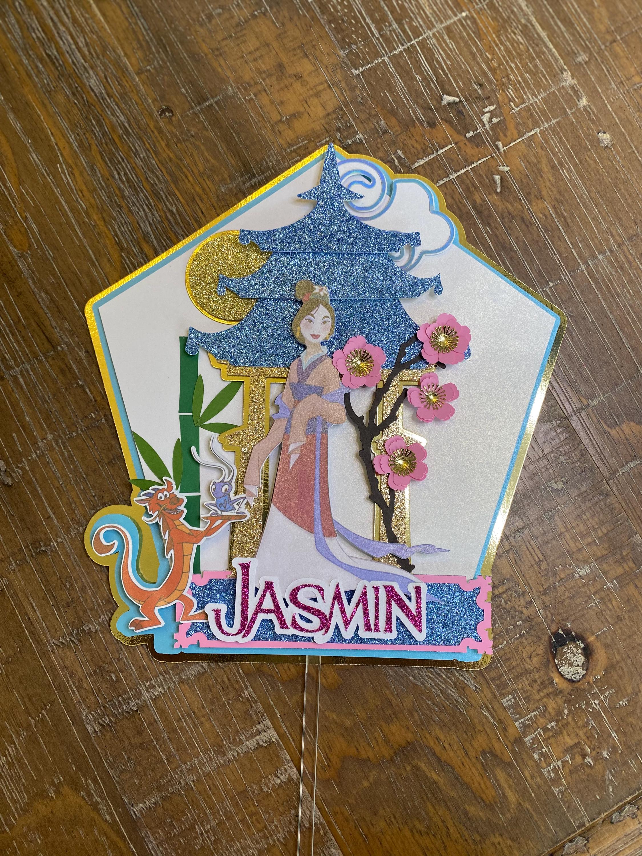 Mulan Birthday Cake Topper, Asian Inspired Birthday, Disney Princess ...