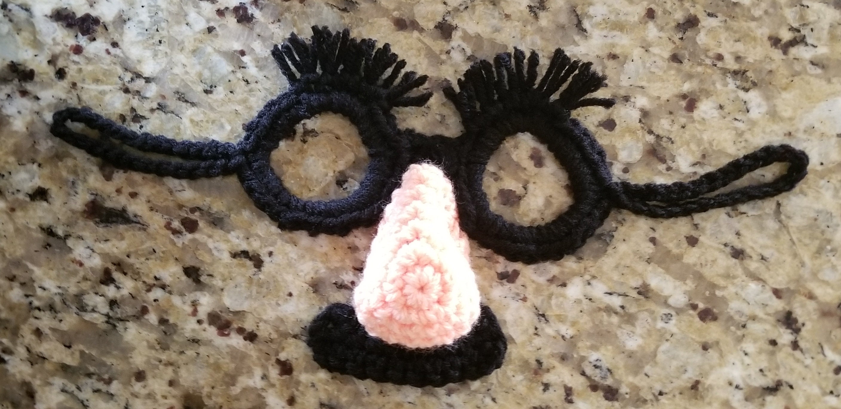 Mustached Nose Warmer Crochet Patterns - PDF - Etsy