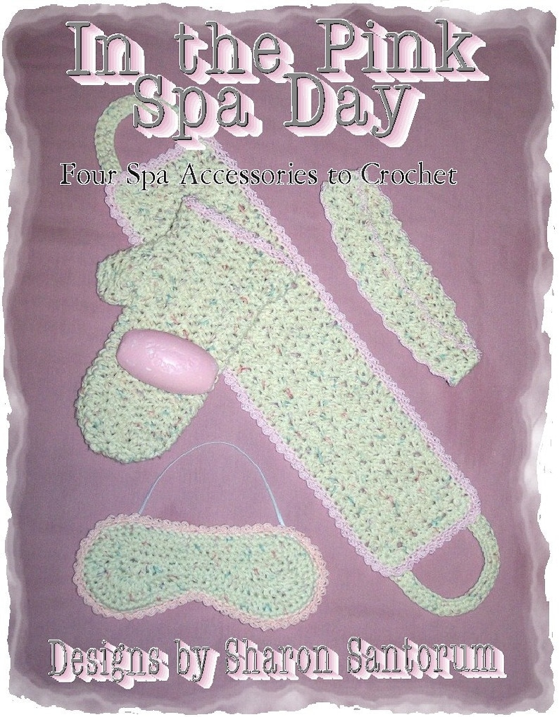 In the Pink Spa Accessories Crochet Pattern PDF INSTANT - Etsy