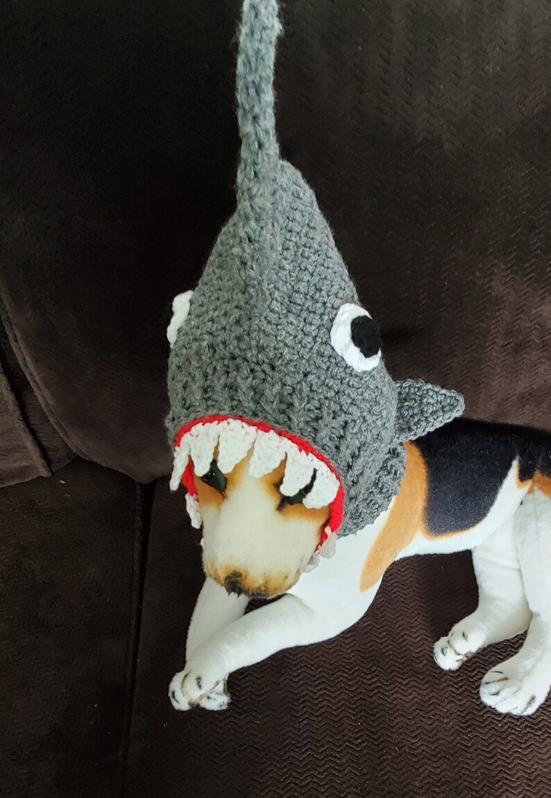 Shark Eating Dog Hood Crochet Pattern PDF INSTANT Download - Etsy Canada