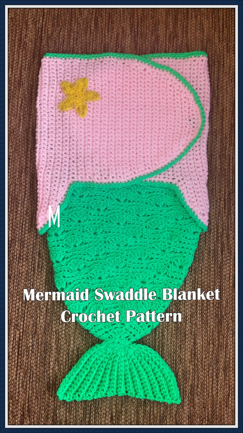 Mermaid Swaddle Blanket Crochet Pattern PDF-INSTANT DOWNLOAD | Etsy
