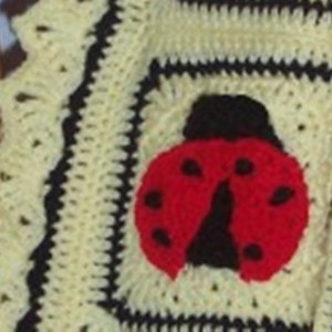 Lady Bug Hugs Crochet Baby Afghan or Blanket Pattern PDF - INSTANT ...