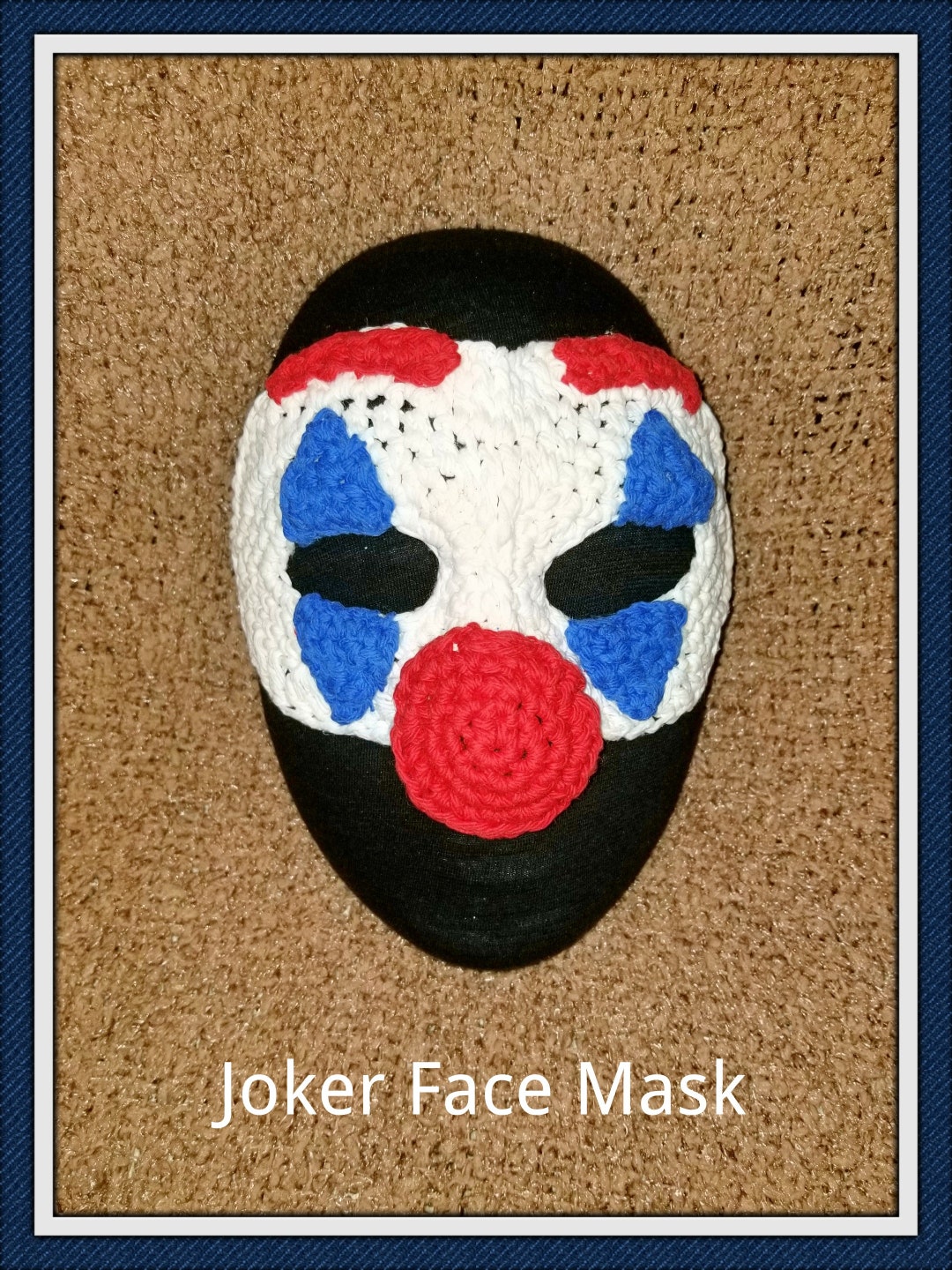 Joker Costume Mask Pattern PDF - Instant Download - Etsy