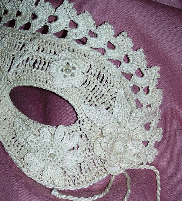 Ornate Mardi Gras Mask Crochet Pattern PDF - INSTANT DOWNLOAD. - Etsy ...