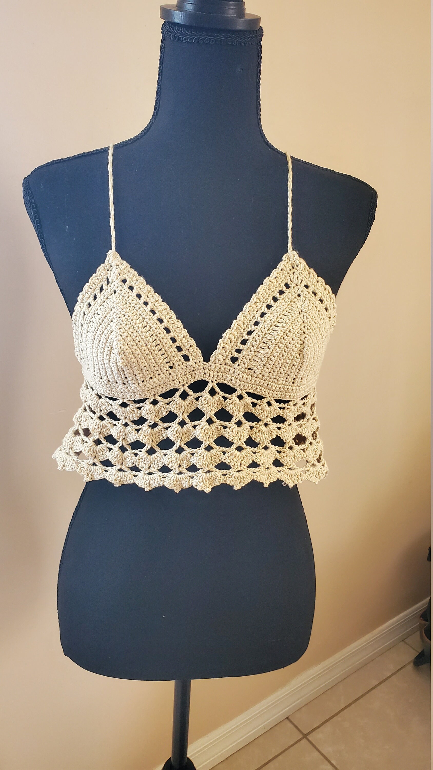 Criss Cross Back Bralette Halter Crochet Pattern - PDF - Etsy