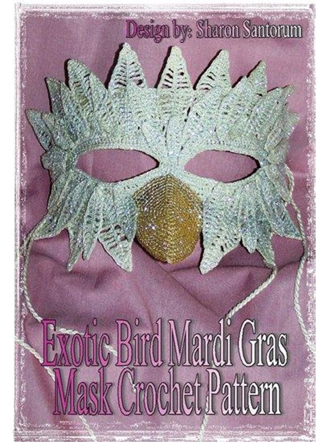 Exotic Bird Mardi Gras Mask Crochet Pattern PDF INSTANT | Etsy
