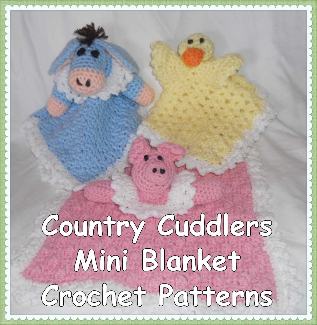 Country Cuddlers Mini Blanket Crochet Patterns - INSTANT DOWNLOAD - Etsy