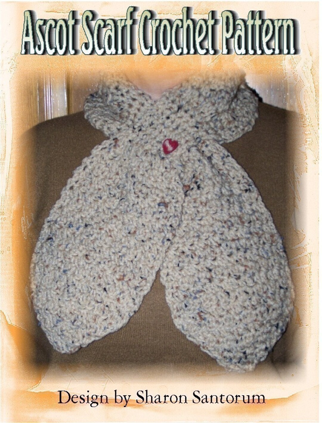 Brown Pull Through Ascot Scarf Crochet Pattern PDF - INSTANT DOWNLOAD ...