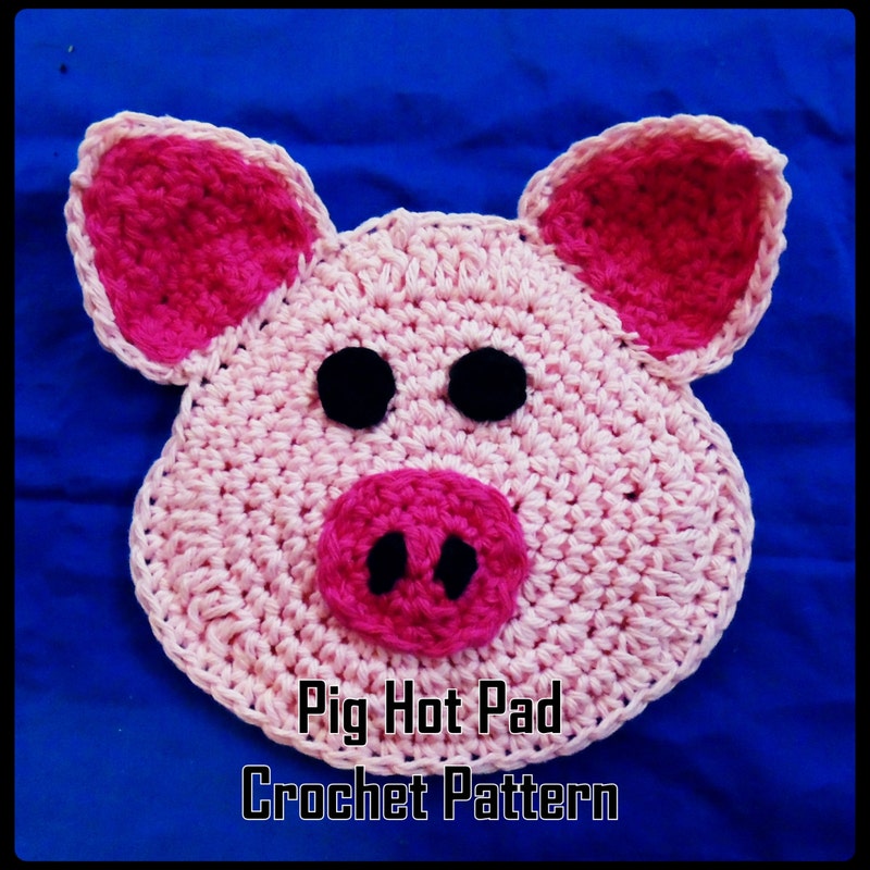 Crochet Pig Coasters - Etsy