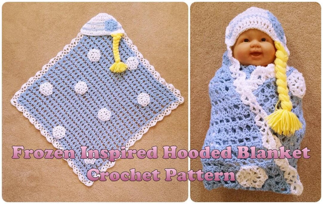Frozen Inspired Hooded Blanket Crochet Pattern - Etsy