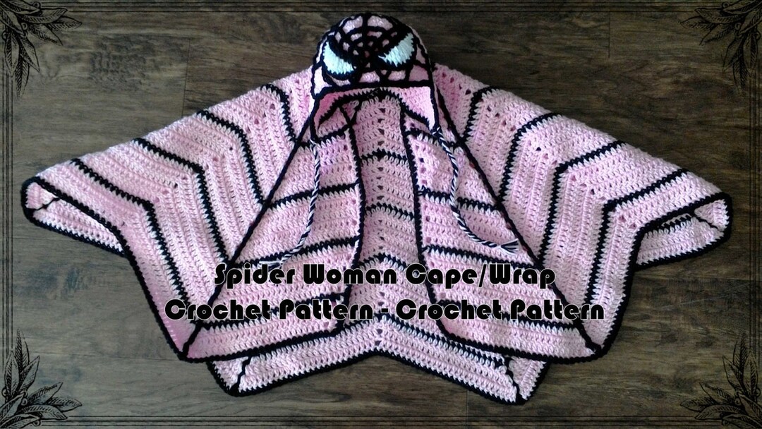 Spider Woman Cape/wrap Crochet Pattern PDF- INSTANT DOWNLOAD - Etsy