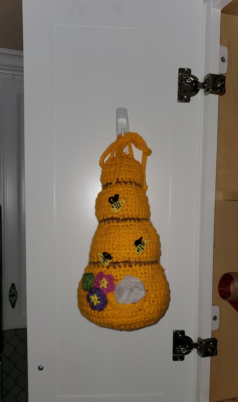 Bee Hive Plastic Bag Holder Crochet Pattern - PDF - Etsy