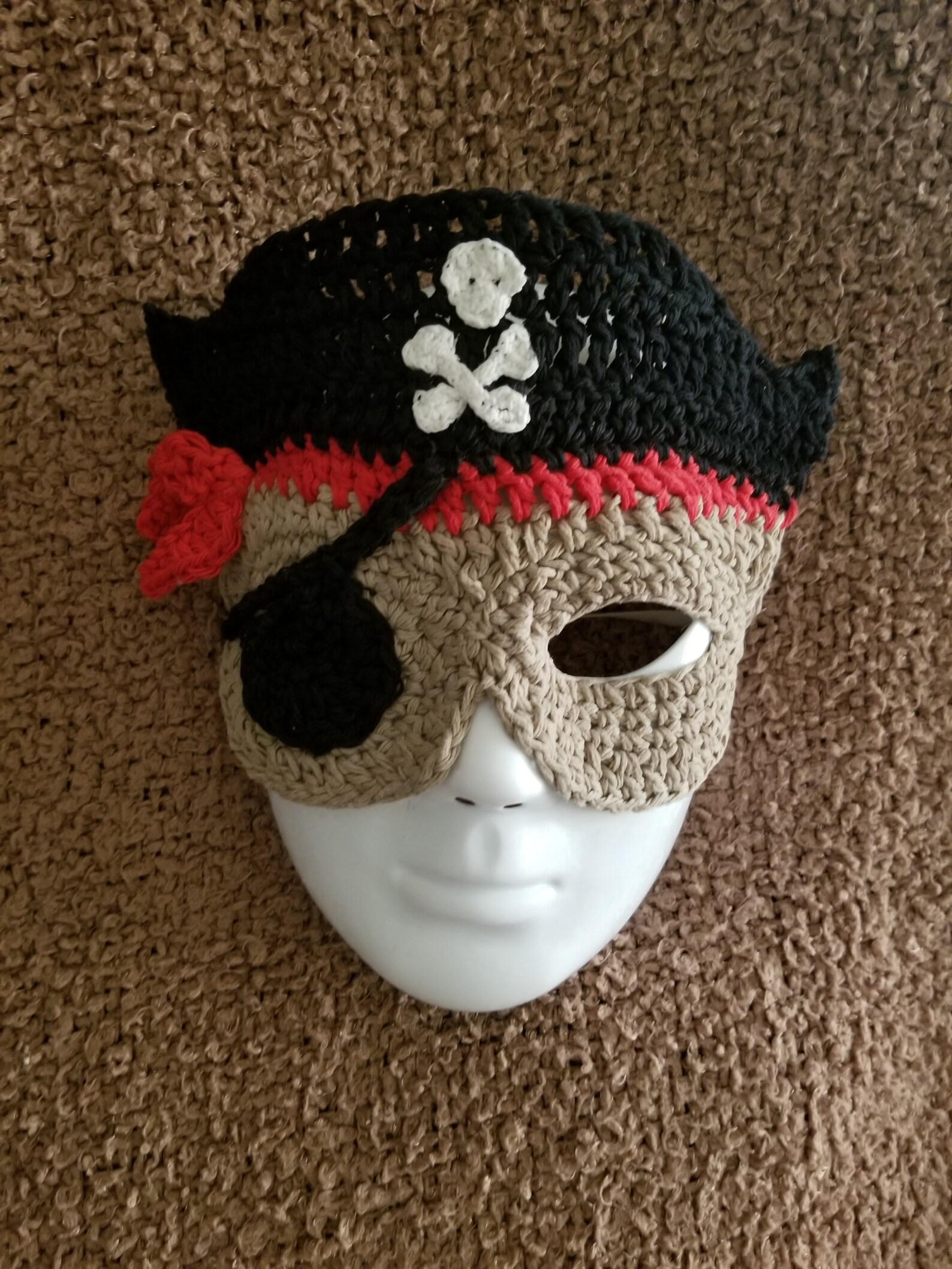 Pirate Costume Mask Pattern Pdf-instant Download | Etsy