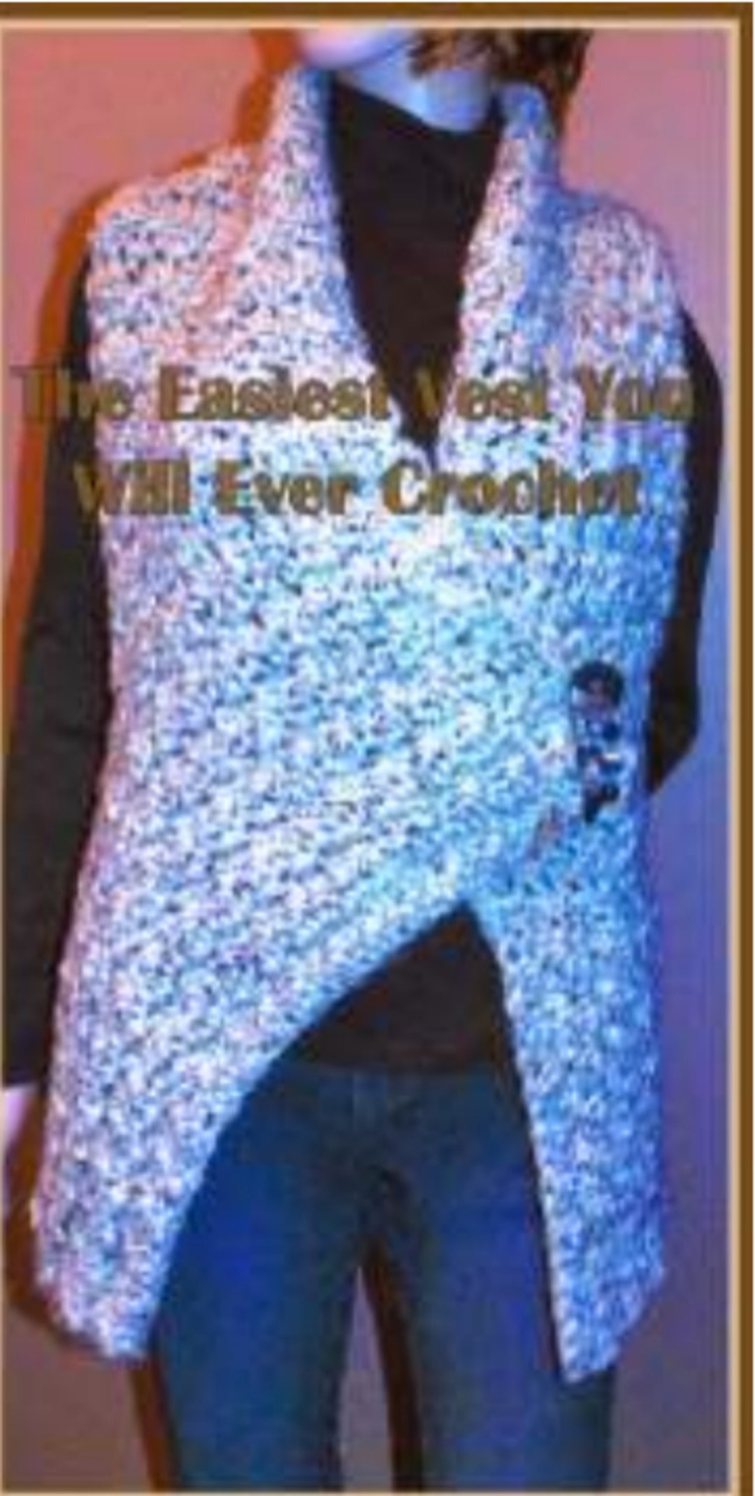 Thick and Chunky Vest Crochet Pattern PDF INSTANT DOWNLOAD - Etsy
