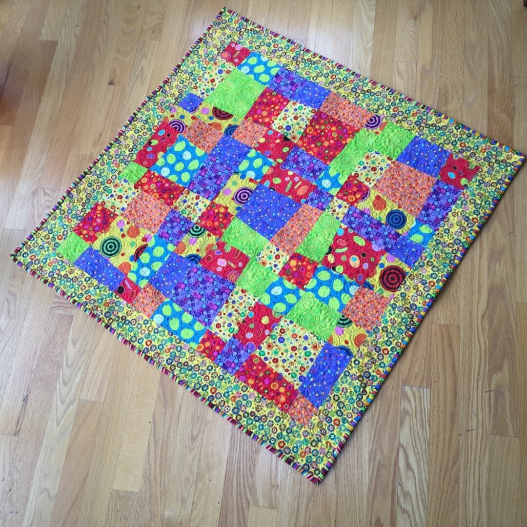 Crazy Nine Patch Baby Quilt PATTERN - Etsy