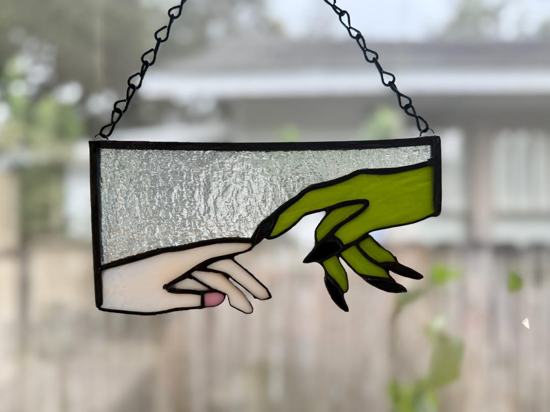 Glinda and Elphaba Stained Glass Ornament, Wicked Enthusiasts, Birthday ...