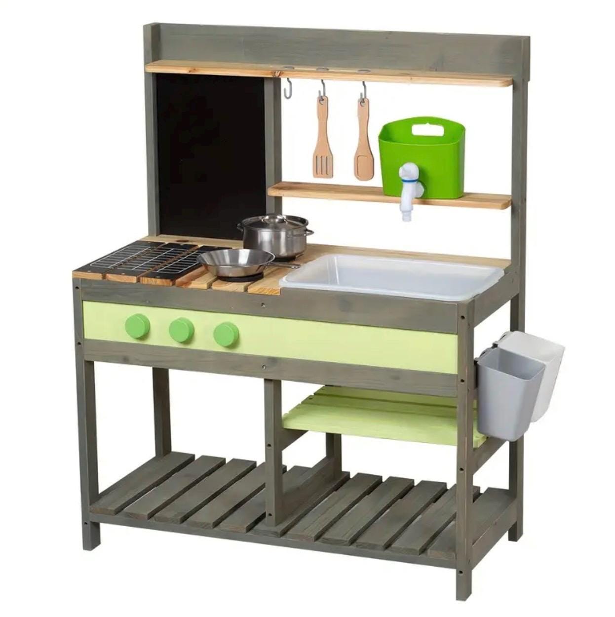 Wooden Kitchen Playset for Kids Wooden Toy Play Kitchen Set for Boys ...