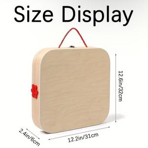 Wooden Kids Animal Pattern Toolbox Toys With Hand Rope Cute Cartoon ...