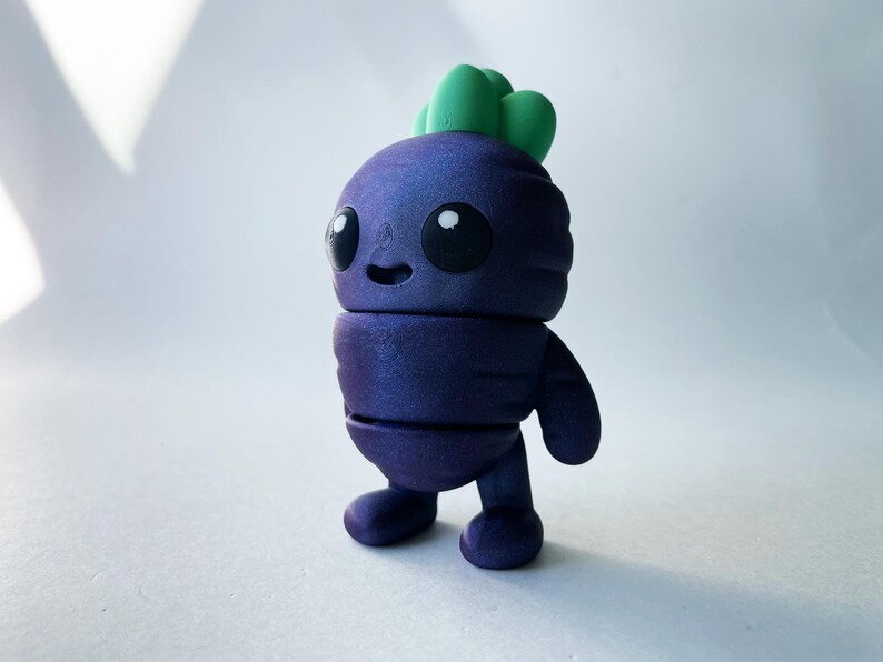 3D Printed Carrot Guy Fidget Toy: Wobbly Desk Companion - Etsy
