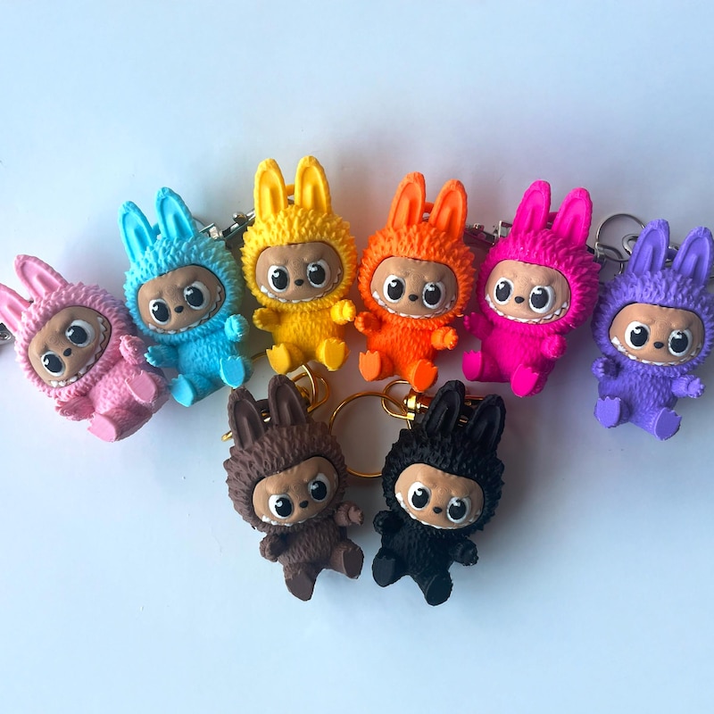 Pink and Yellow Labubu - Etsy