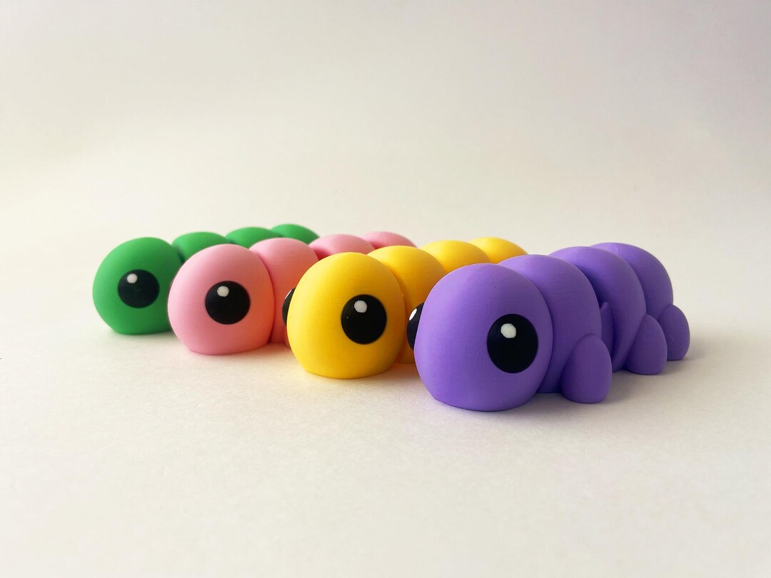 Multi-colored Caterpillar Fidget Toy Set: STEM Learning - Etsy