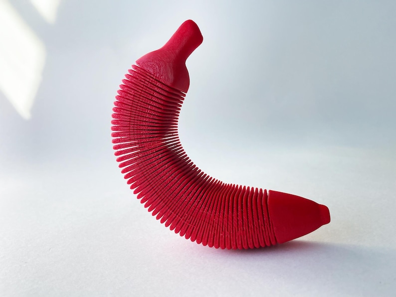 Red Dacca Flexi Banana Fidget Toy for Pretend Tactile STEM Play - Etsy