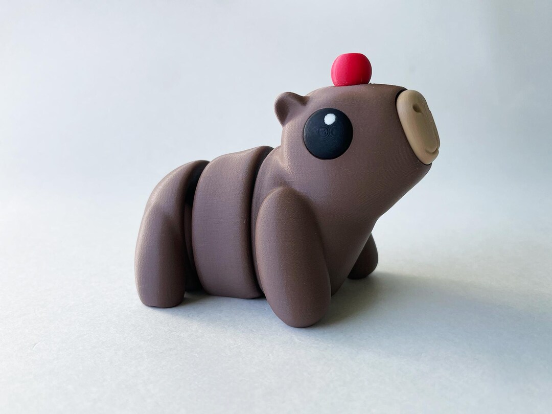 Chocolate Brown Capybara Fidget Toy for Pretend Play and STEM Learning ...
