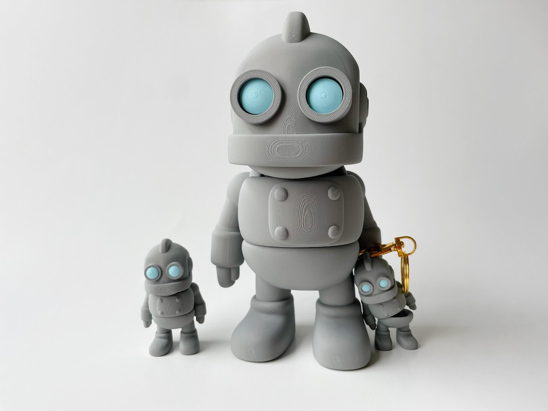 Classic Grey Giant Robot Flexi 3D Printed Toy - Etsy