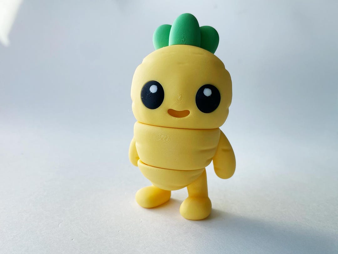 3D Printed Carrot Guy Fidget Toy: Wobbly Desk Companion - Etsy