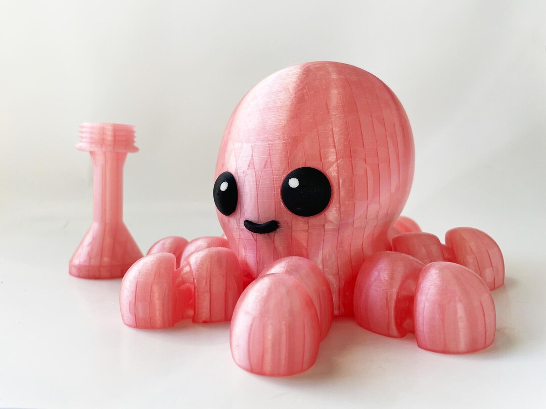 BIG Pink Light-up Octopus Toy - Etsy