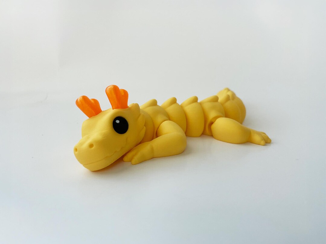 Zou's Yellow Dragon Toy Premium Quality Toy for Tactile and Fun Fantasy ...