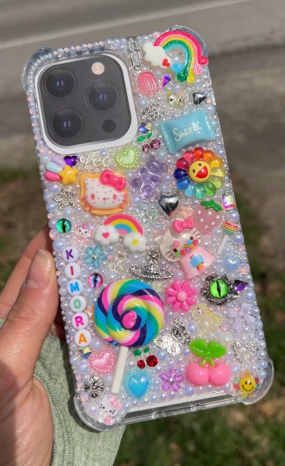 Custom FULL JUNK CASE | Hello Kitty Junk Case | Custom Case | Decoden ...